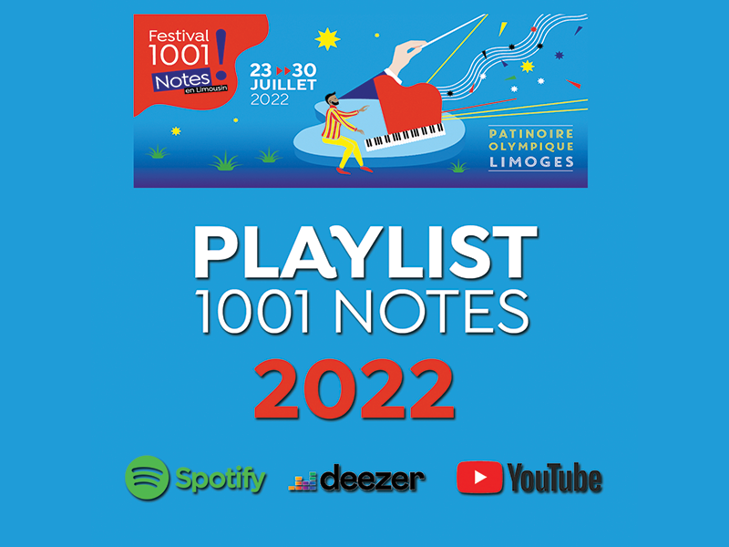 Ecoutez la playlist du Festival 1001 Notes 2022 - Festival 1001 Notes Ecoutez la playlist du Festival 1001 Notes 2022 - Festival 1001 Notes